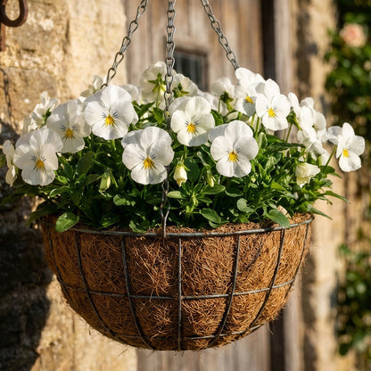 Winter Flowering Viola Rocky White | Horned Violet – Gardeners Dream