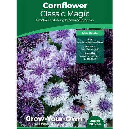 Cornflower Classic Magic Seeds | Annual | Free UK Delivery – Gardeners ...