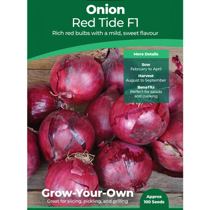 Red Tide F1 Onion Seeds | Grow Your Own | Free UK Delivery – Gardeners ...