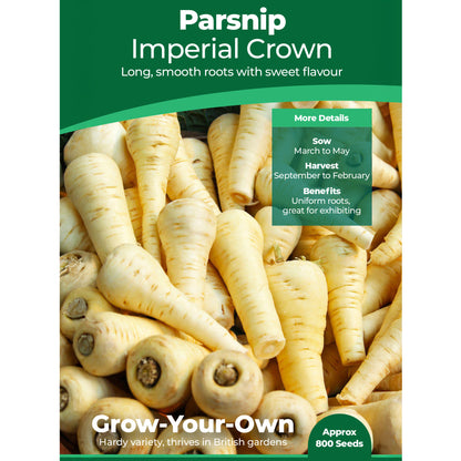 Parsnip Imperial Crown | Grow Your Own | Free UK Delivery – Gardeners Dream