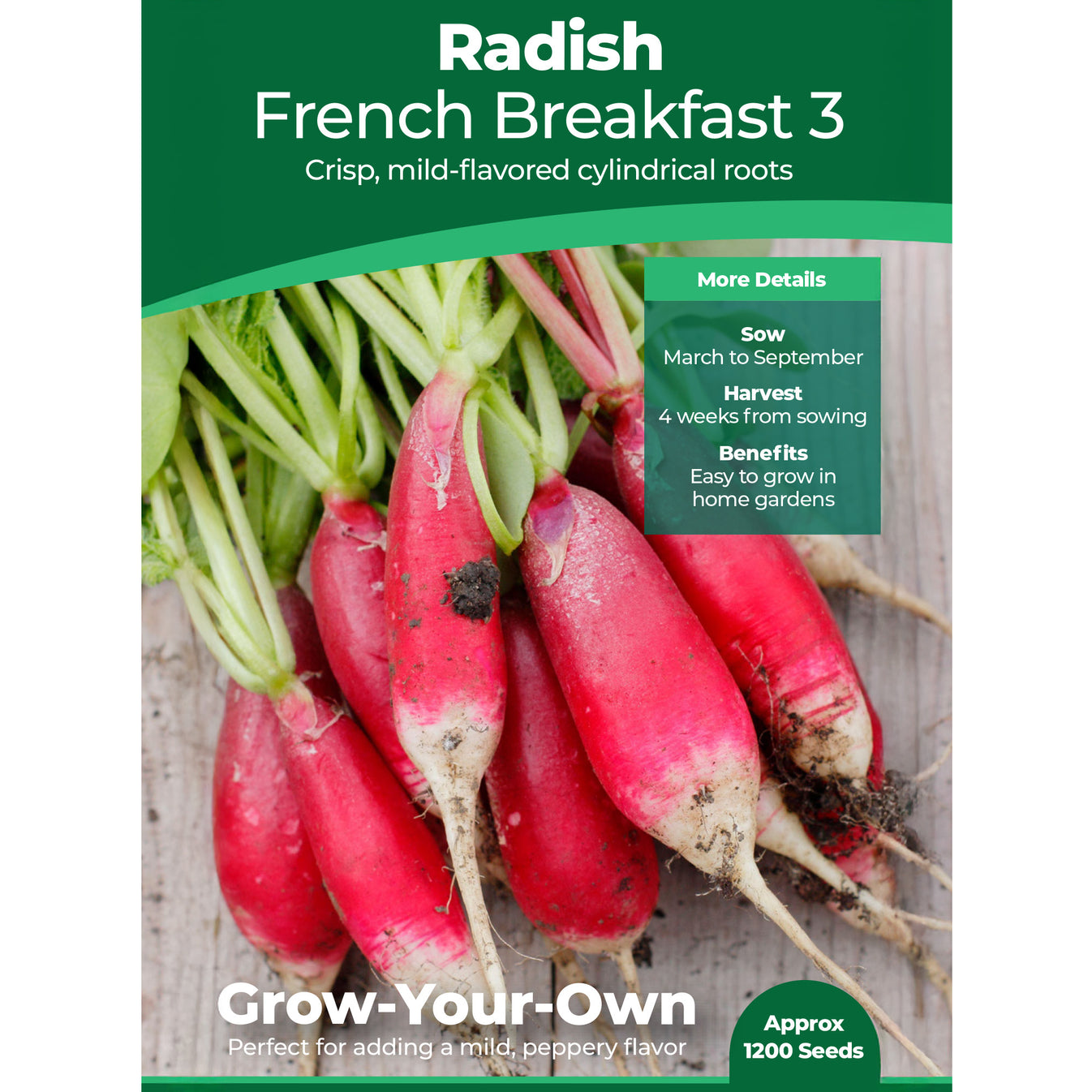 Radish French Breakfast 3 | Grow Your Own | Free UK Delivery ...