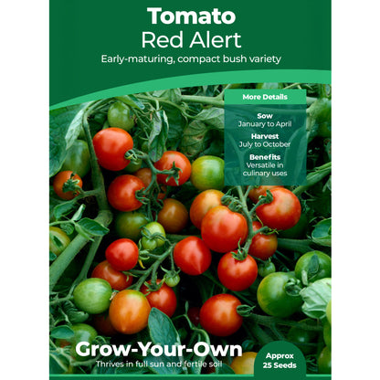 Tomato Red Alert Seeds | Grow Your Own | Free UK Delivery – Gardeners Dream