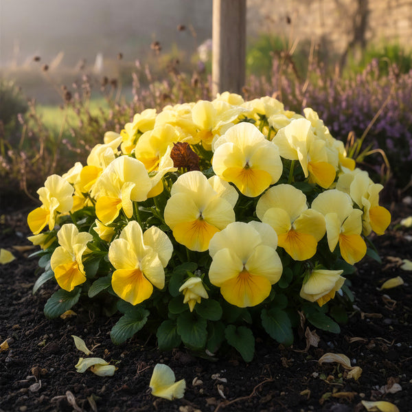 Jumbo Pure Primrose Winter Pansy | Pansy – Gardeners Dream