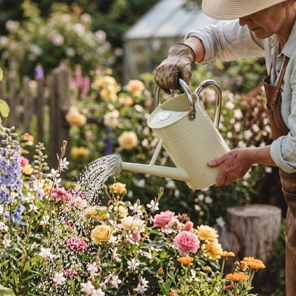 Vintage Cream Watering Can | Gardening Tool – Gardeners Dream