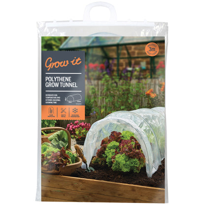 Gardman Grow It Polythene Grow Tunnel For Crops | Free UK Delivery Over ...