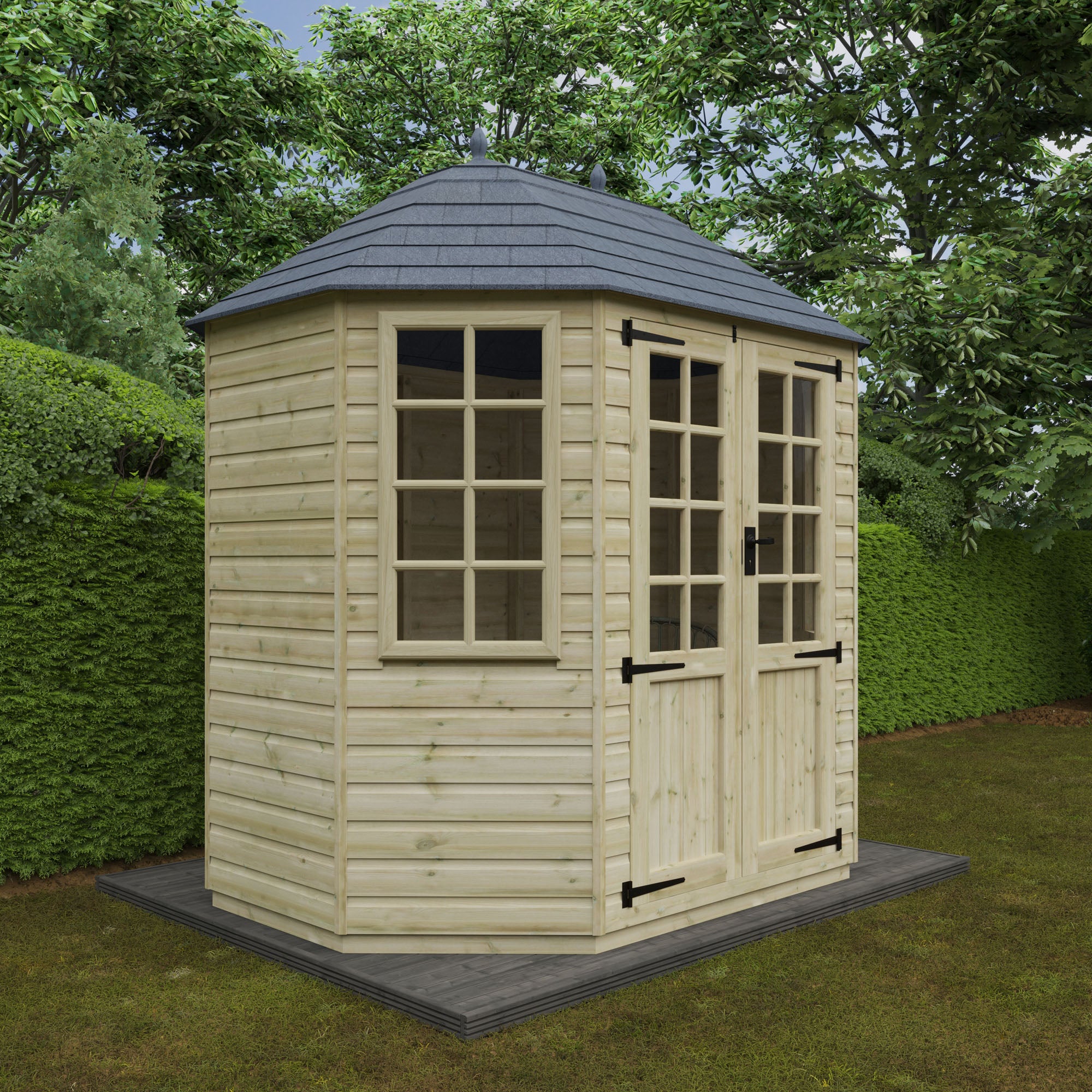 Tanalised Octagonal Garden Room | 10-Year Manufacturer Guarantee ...