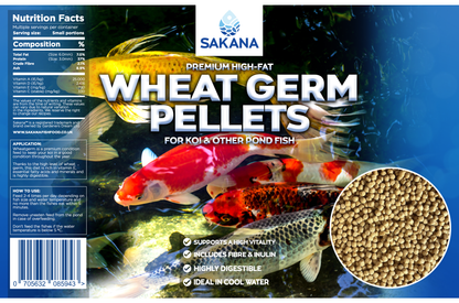 Sakana Wheat Germ Fish Pellets (Tubs) | Fish Food – Gardeners Dream