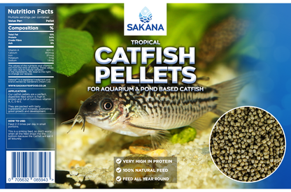 Sakana Tropical Catfish Pellets (Tubs) | Fish Food – Gardeners Dream